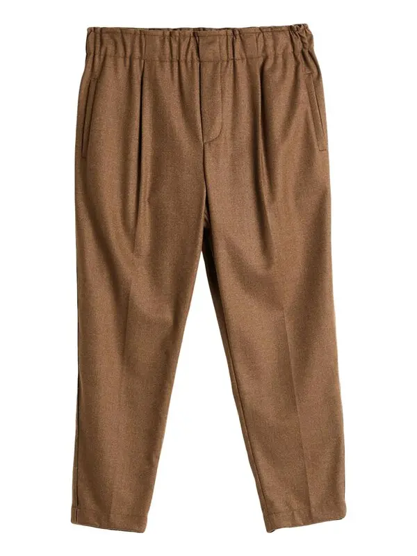 Brunello Cucinelli Solid-color Casual Pants - Brown