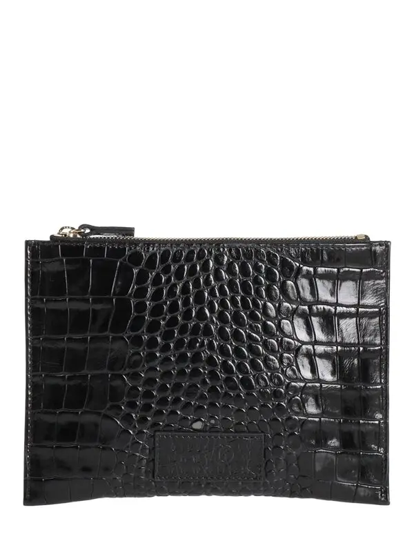 MAISON MARGIELA Crocembossed Clutch - Black