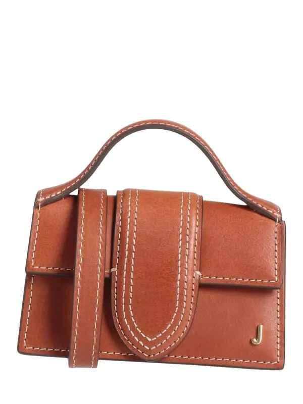 Jacquemus Mini Solidcolor Leather Handbag - Brown