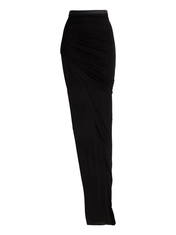 Rick Owens Irregular Hem Skirt - Black