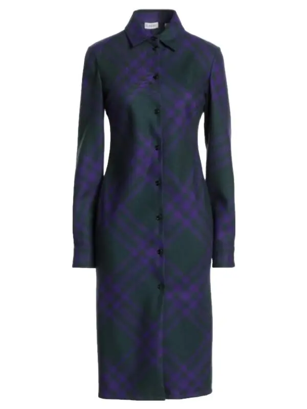 Burberry Two-tone Shirt Dress - Black