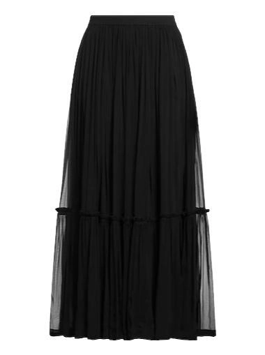 Saint Laurent Pleated Skirt - Black