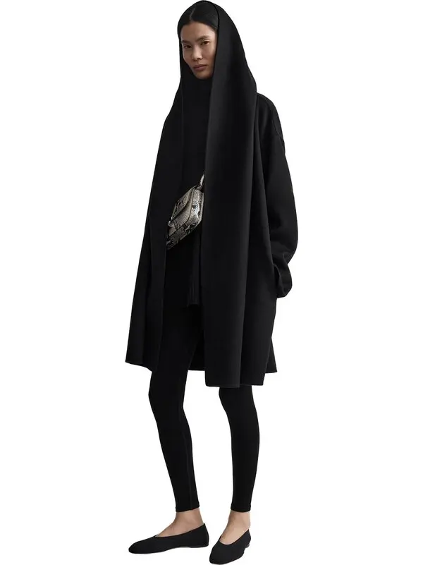 TOTEME Hoodie Coat - Black