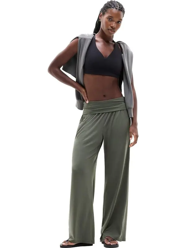 Athleta Dream Drape Mid Rise Pant - Jungle