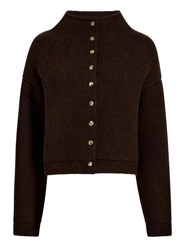 Khaite Marjorie Cardigan - Bark