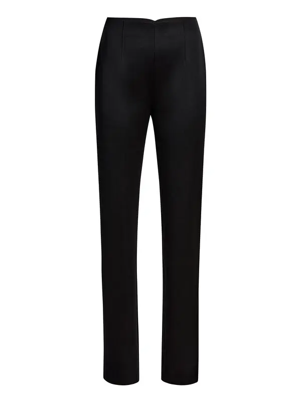 Khaite Ryden Pant In Wool - Black