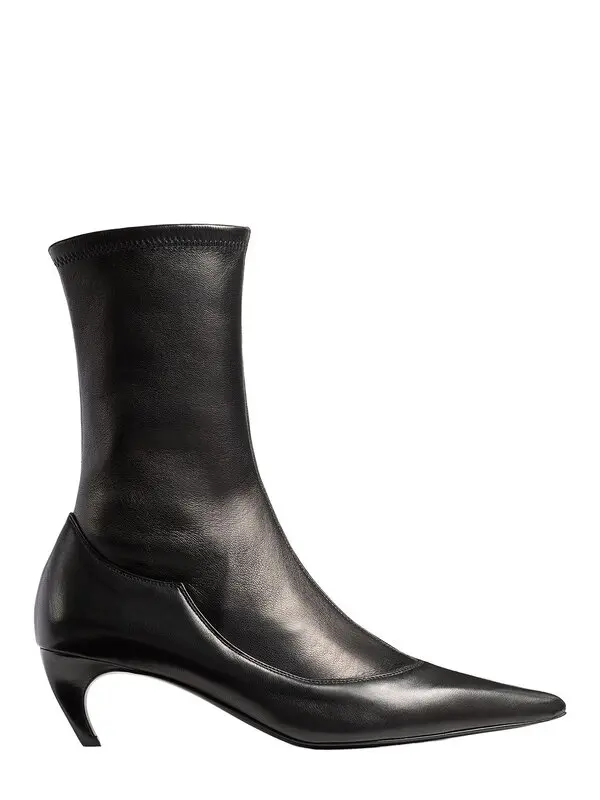 Khaite Valerie Mid-calf Boot - Black