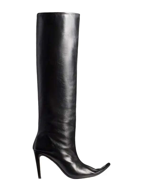 Khaite Marlene Knee-high Boot In Leather - Black
