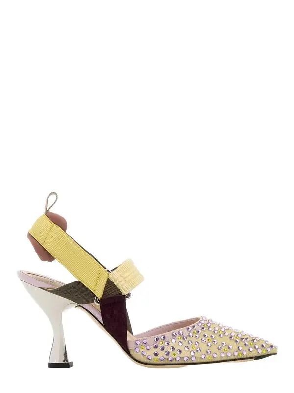 Fendi Mesh And Fabric Colibrã¬ Pumps - Multicolor