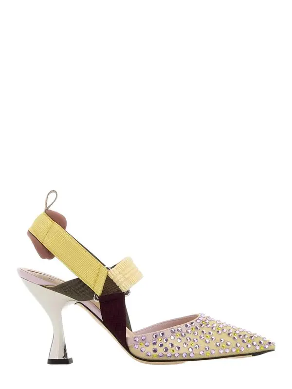 Fendi Mesh And Fabric Colibrì Pumps - Multicolor