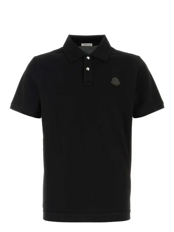 Moncler Piquet Polo Shirt - Black