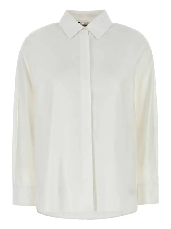Max Mara S Cotton Conero Shirt - White