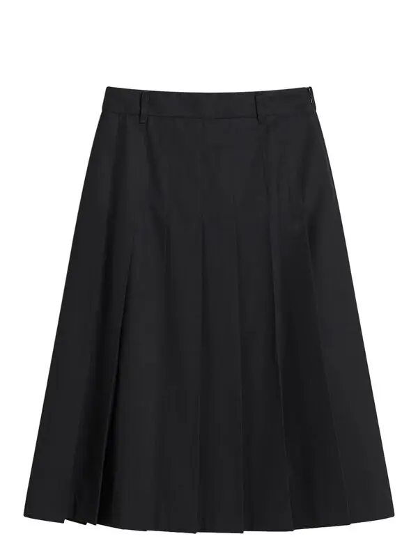 DUNST Pleats Long Skirt - Black