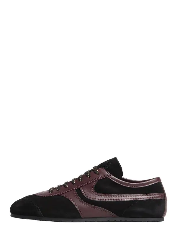 Dries Van Noten Suede Calf Leather Sneakers - Black