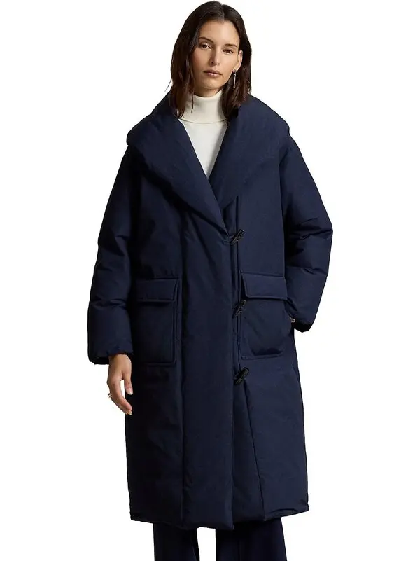 Ralph Lauren Down Puffer Toggle Coat - Rl Navy