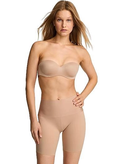 Victoria's Secret Vs X Leonisa Moderate Compression Seamless Shaper Short - Beige