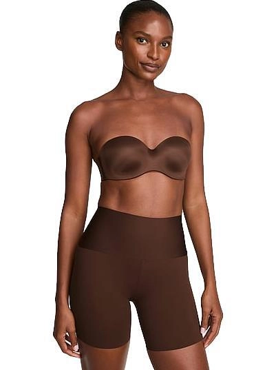 Victoria's Secret Vs X Leonisa Moderate Compression Seamless Shaper Short - Brown