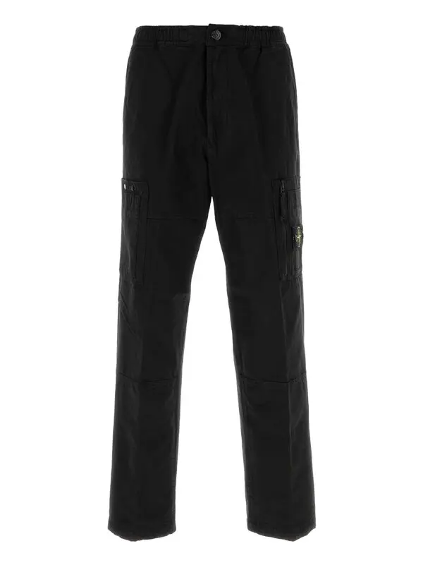 Stone Island Cotton Cargo Pant - Black