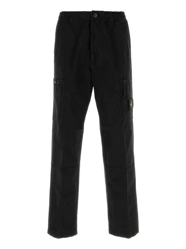 Stone Island Cotton Cargo Pant - Black