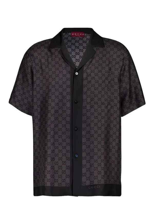 Gucci Gg Silk Twill Bowling Shirt - Multicolour