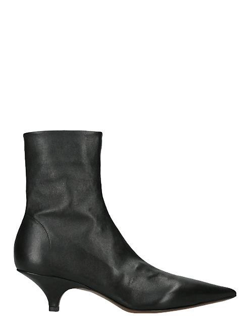 NEOUS Poera Stretch Leather Sock Ankle Boots - Black