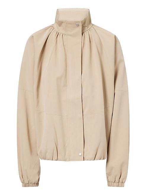 Dissh Oaklee Batwing-sleeve Cotton-blend Jacket - Stone