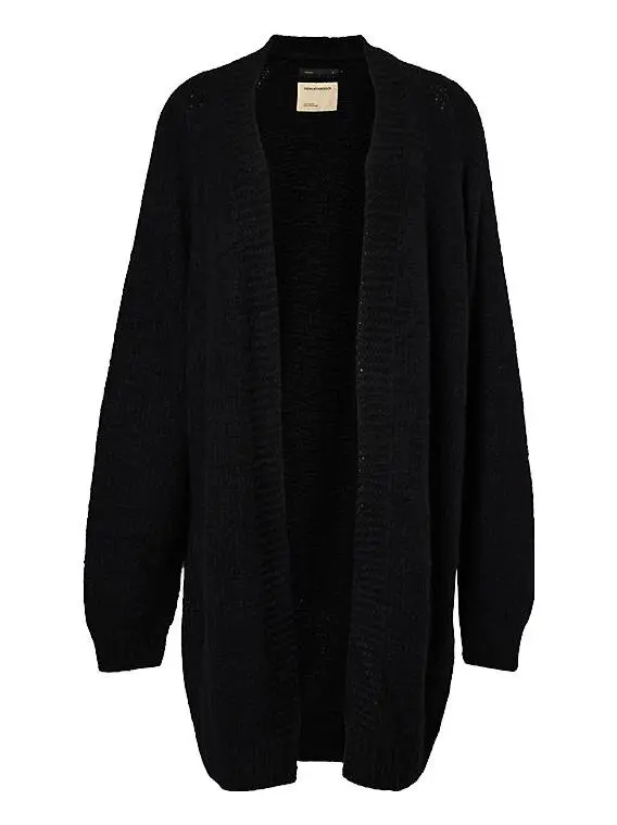 Frenckenberger Big Knit Wool-and-cashmere Cardigan - Black