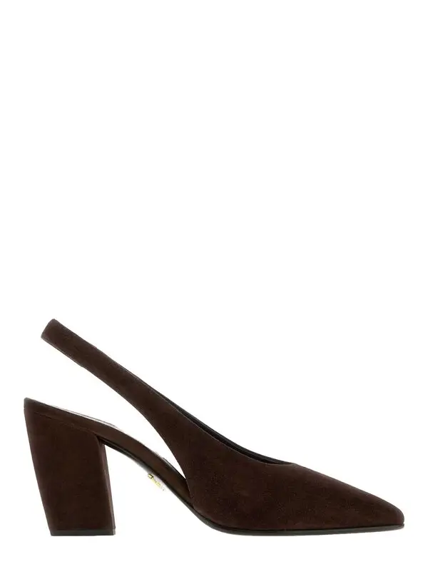 Prada Suede Slingback Pumps - Multicolor