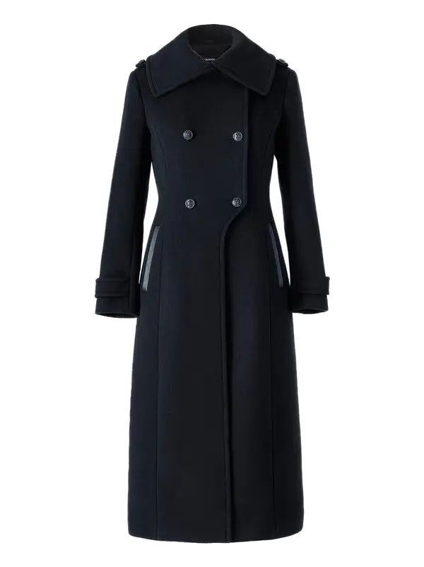 Mackage Elodie-rzz Double Face Wool Tailored Coat - Black