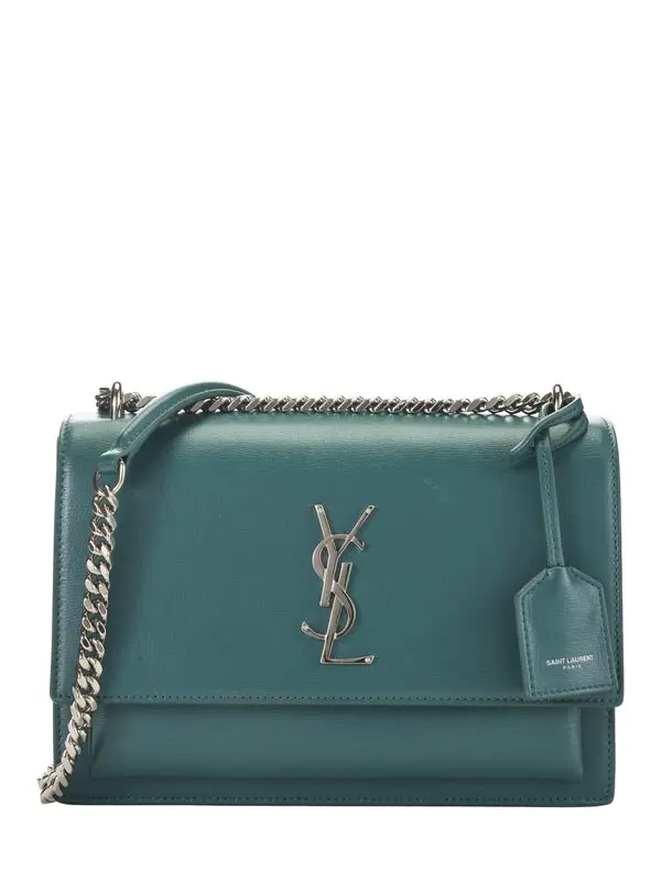 Saint Laurent Calfskin Leather Sunset - Green
