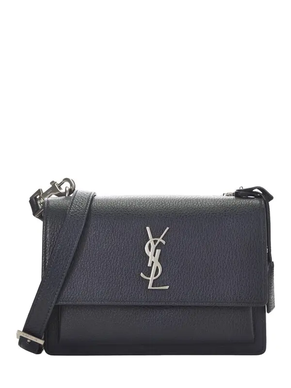 Saint Laurent Calfskin Leather Sunset - Navy