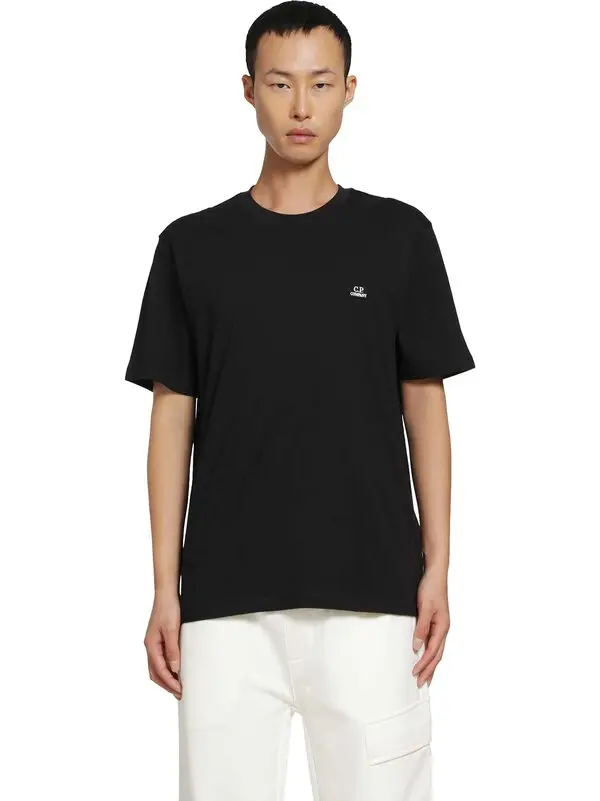 C.P. COMPANY 30/1 Short Sleeve T-shirt - Black