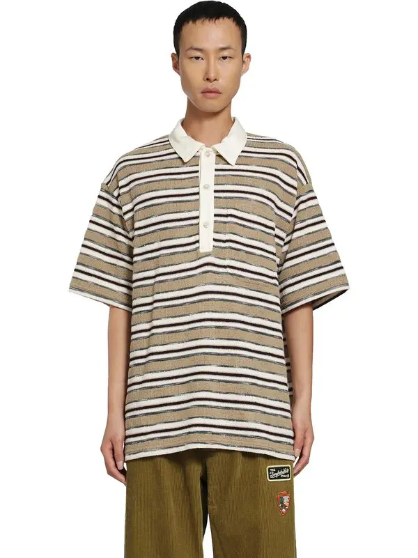 SONG FOR THE MUTE Gym Polo - Brown