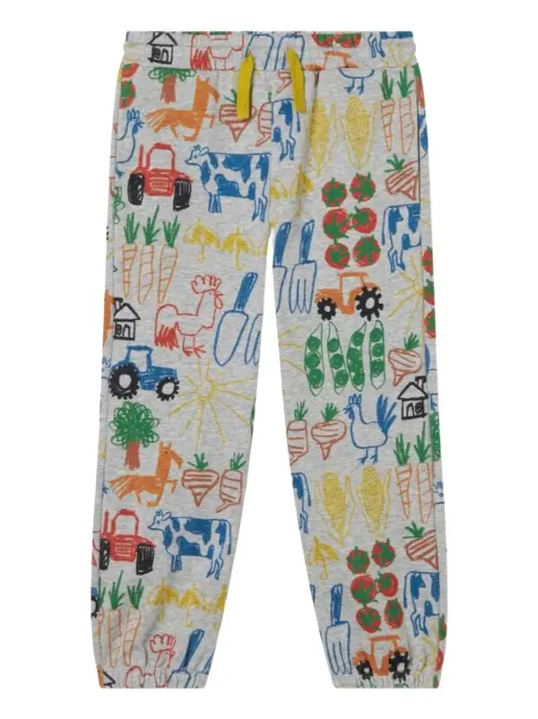 Stella McCartney Printed Track Pants - Gray