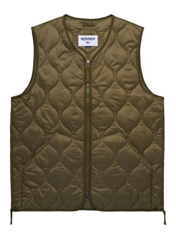 SEBAGO Plymouth Quilted Vest - Green