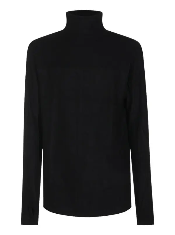 THOM KROM Mock-neck T-shirt - Black