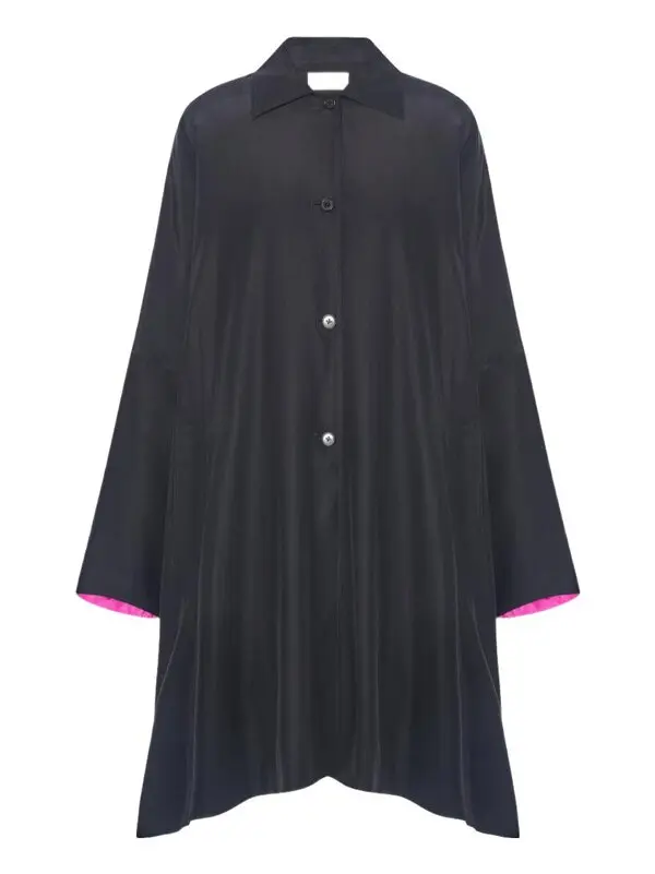 THE ROW Long Single-breasted Coat - Black