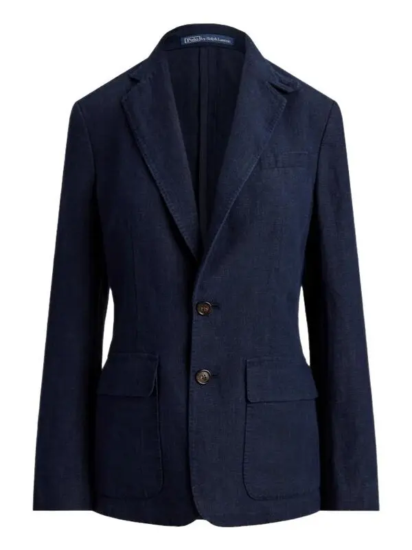 Polo Ralph Lauren Single-breasted Linen Blazer - Navy
