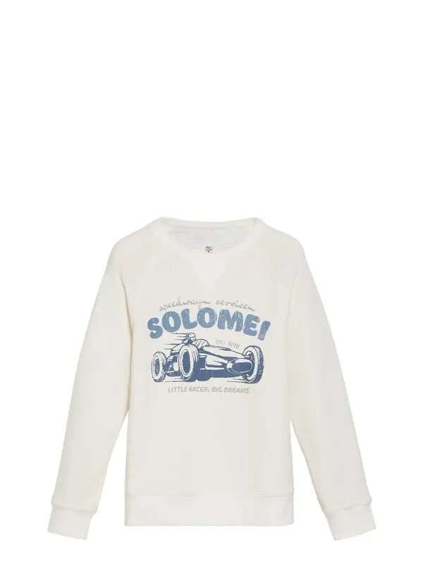 Brunello Cucinelli Graphic-print Sweatshirt - Off White