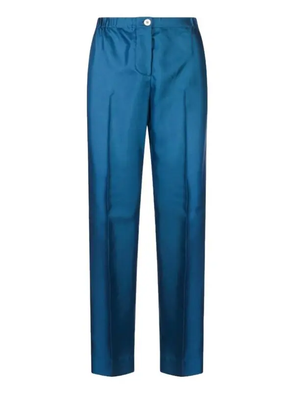 F.R.S FOR RESTLESS SLEEPERS Elastic Waist Casual Pants - Blue