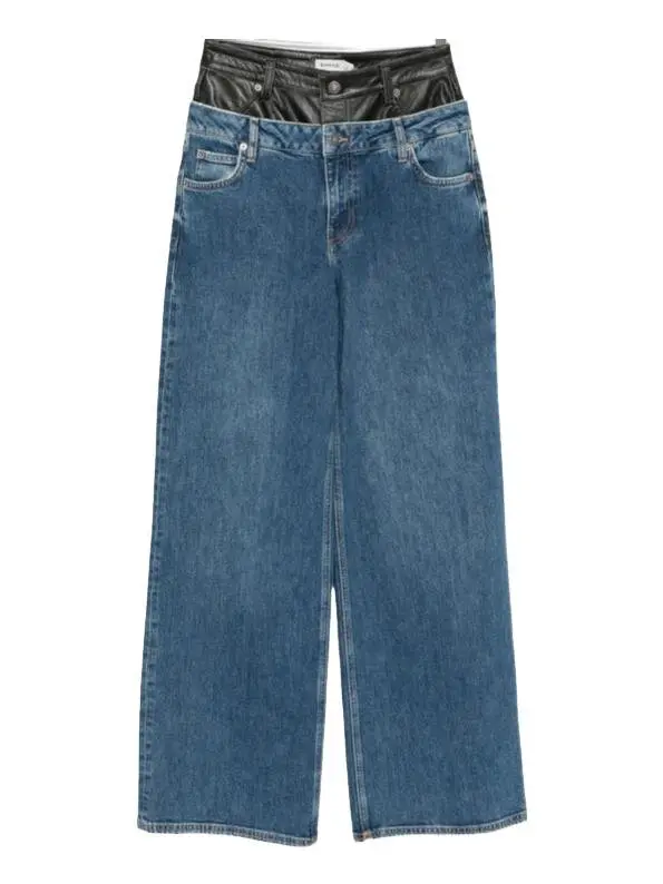 Simkhai Layered-waistband Jeans - Blue