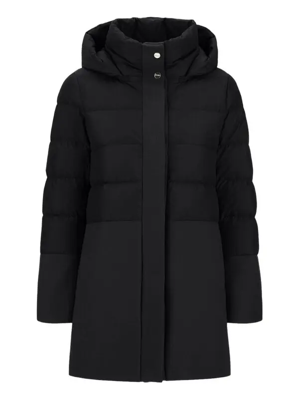 Herno Quilted Zip-up Down Jacket - Black