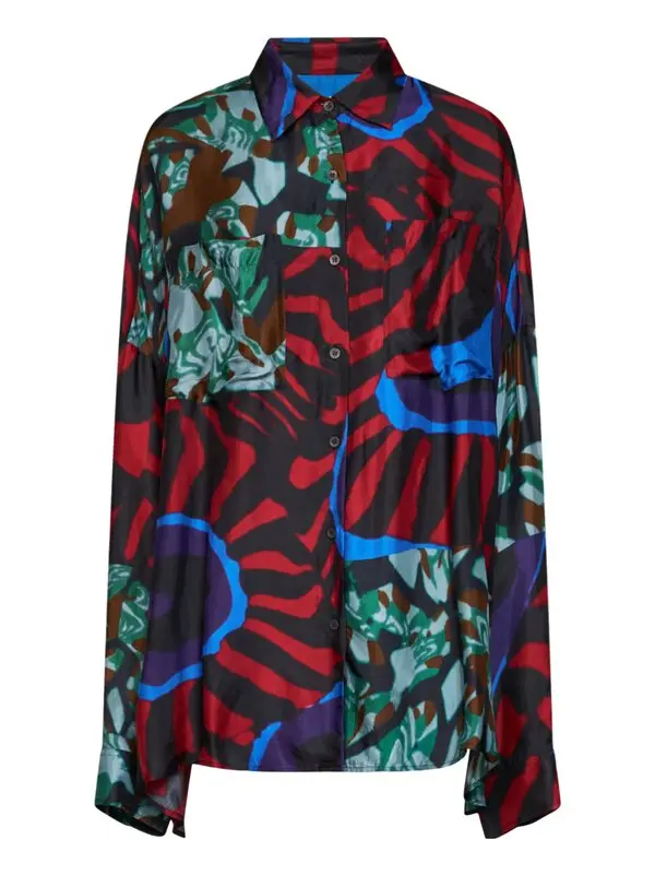 Dries Van Noten Printed Long-sleeved Shirt - No