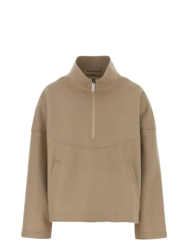 Herno Half-zip Sweatshirt - Brown