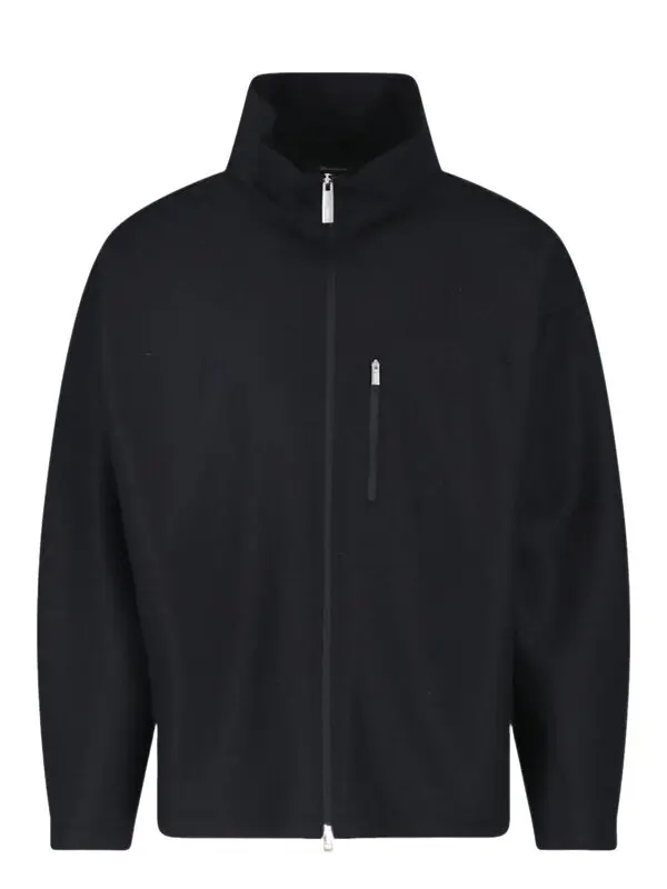 Herno Long-sleeve Casual Zip-up Jacket - Black