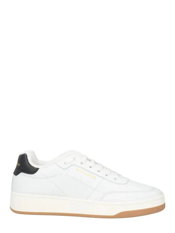 Saint Laurent Simple Low-top Leather Shoes - White