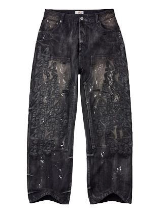 VALE FOREVER Cat Denim Pant - Black