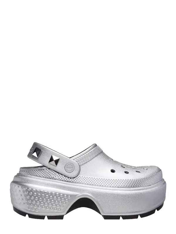 CROCS Stomp Clog Metallic - Silver