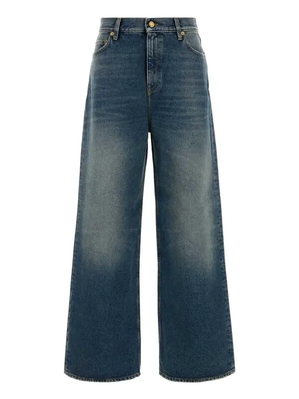 GOLDEN GOOSE Melody Wide-leg Jeans - Blue