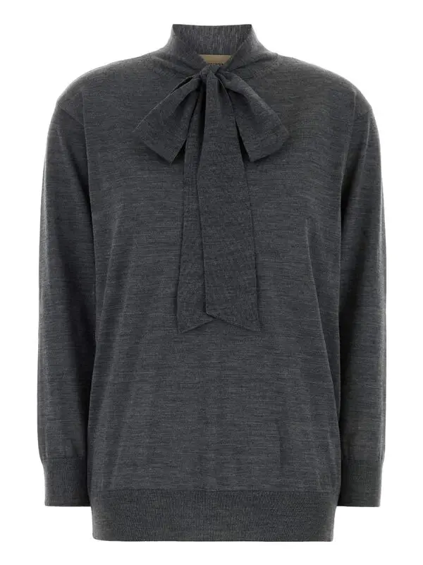 Valentino Garavani Wool Oversize Sweater - Gray